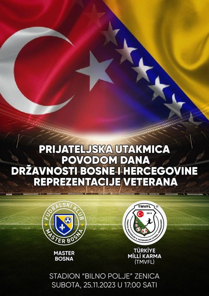 Revijalni susret selekcija veterana naše države i Turske za Dan ...